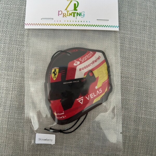 F1 Car Air Freshener, F1 Accessories,, Ricciardo, Leclerc, Sainz Chilli ...