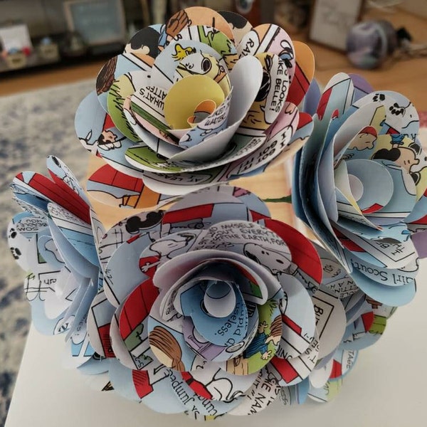 Snoopy Comic Book Roses - Etsy