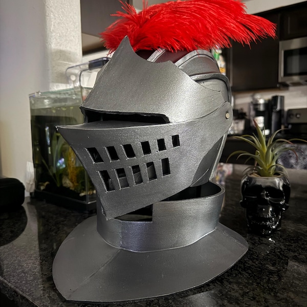 Elite Knight Helmet – Printable DIY EVA Foam Cosplay Pattern, Scalable ...
