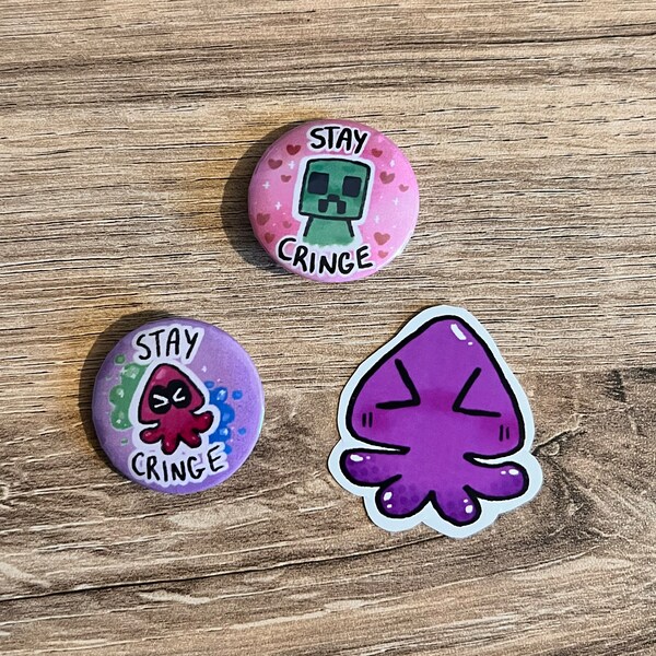 Mouthwashing Character Badges - Etsy