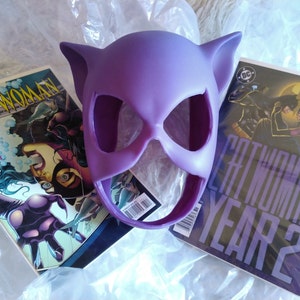 Batgirl Rubber Cowl Mask Prop Costume Cosplay - Etsy
