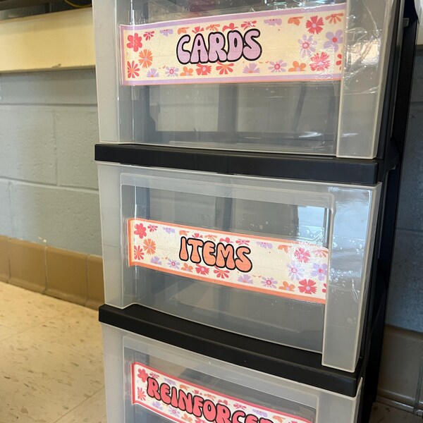 Rainbow Wildflower Classroom Decor Bundle: Editable Canva Templates ...