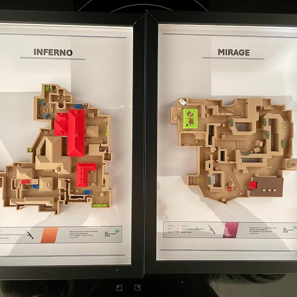 3D Printed DIY Gaming Map “mirage” Inspired by “counter Strike” - Etsy