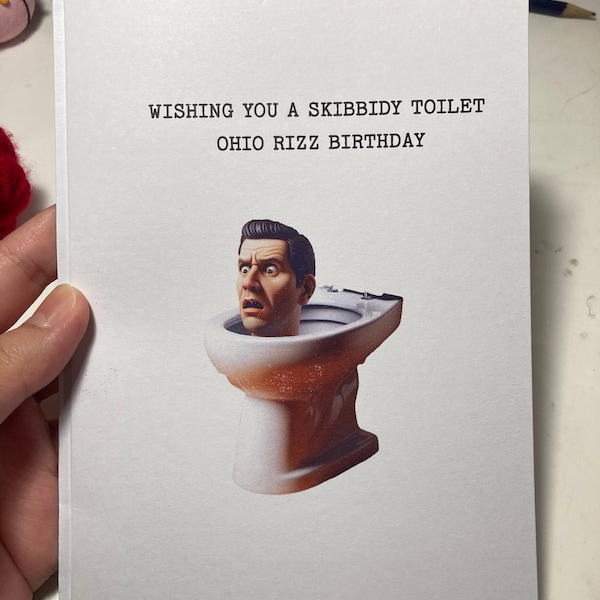Skibidi Toilet Ohio Rizz Birthday - Hilarious Meme-inspired Greeting ...
