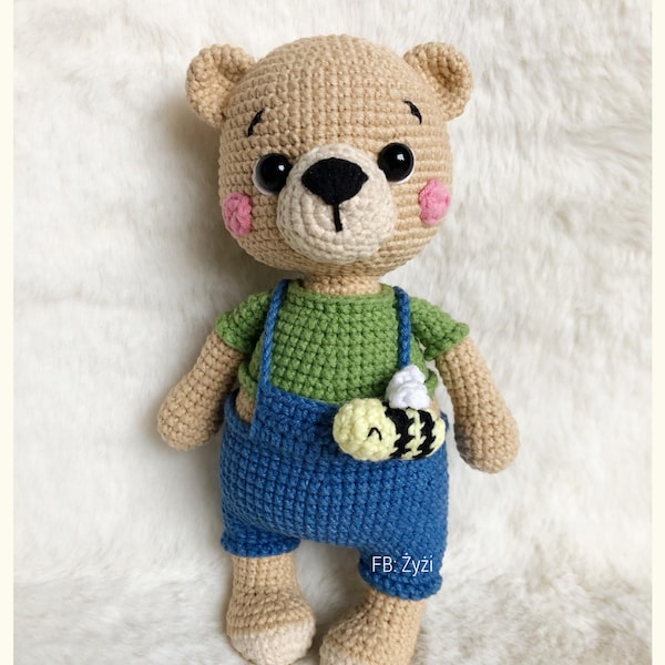 PDF Bruno the Bear/crochet Pattern in English and Polish/digital ...