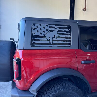 Dodge Challenger Distressed American Flag Window Decals Fits - Etsy