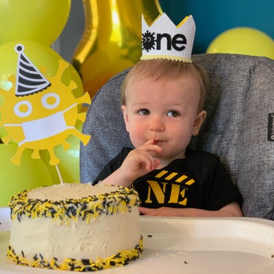 Quarantine First Birthday, Quarantined One, No One Allowed, Quaronetine ...