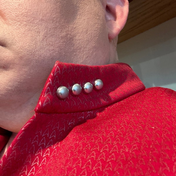 Magnetic Captain Rank Pips From Star Trek: Picard 2020 - Silver Rounded ...