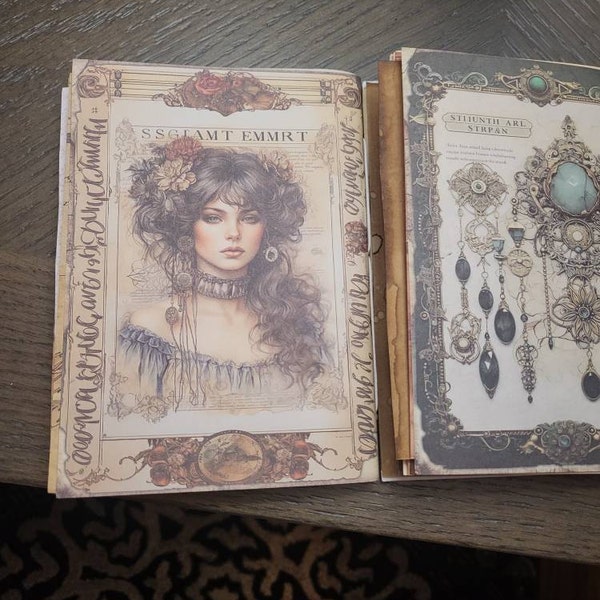 Winter Signatures for Junk Journaling, Journal Signatures, Coffee, Dyed ...