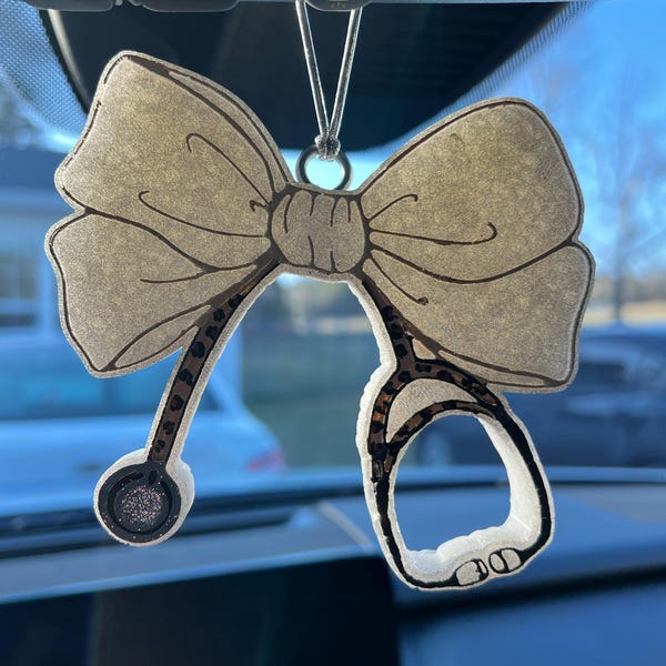 Funky Balloon Dog Freshie | Animal Print Car Air Freshener | Bright Car ...