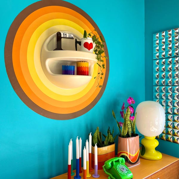 Retro Stripe Wall Decal / Retro Stripes / Stripes Wall Decal / Retro ...