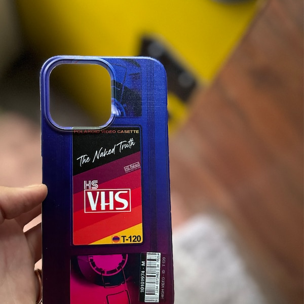 Custom Retro VHS Tape Magsafe Phone Case, 80s 90s Film Phone Case, VHS ...