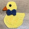 Crochet Rubber Duck Applique, Duck Applique Pattern - Etsy