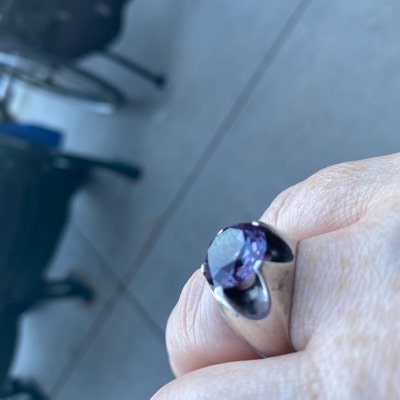 Vintage Wedding Band Stacker Design Ring Sterling Silver Round Prongset ...