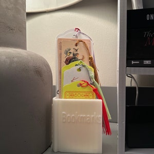 3D Printed Book Shaped Bookmark Holder Bookmark Display Book-style ...