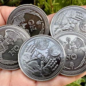 Decision Coin decision Making Coin Yes or No Coin Metaphysical ...