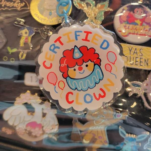 Certified Clown Keychain! - Etsy