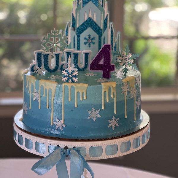 Frozen Castle Cake Topper or Cakecup Tower Stand - Frozen Cake Topper ...