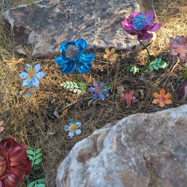 Copper 3 Piece Metal Cactus Set by Clever Goods Co Garden Decor, Garden ...