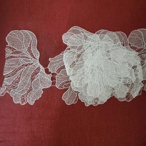 Luxury Handmade 3D Top Floral Lace Exquisite Venice Design Bridal High ...