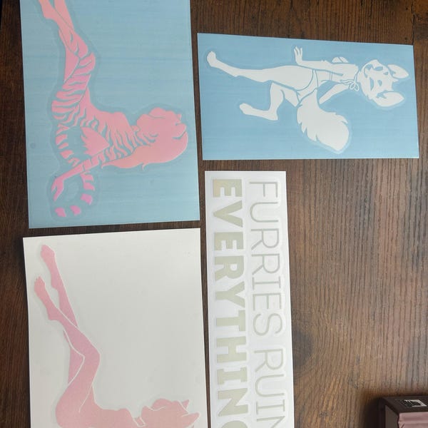 Furries Ruin EVERYTHING Decal - Furry Fandom, Anthropomorphic Vinyl ...
