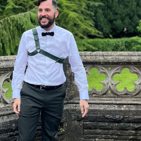 Mens Body Harness, Male Harness, Men Leather Harness, Chest Harness ...