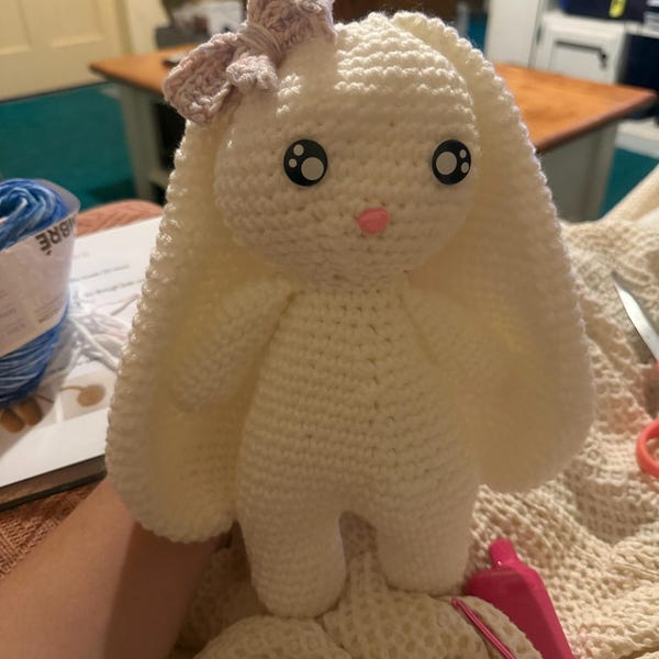 Crochet Pattern Bunny, Amigurumi Easter Plush Bunny Tutorial, Crochet ...
