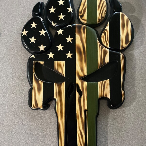 Wooden Border Patrol Emblem With a Rustic Look, Handmade Border Patrol ...