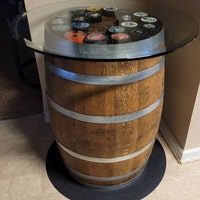Whiskey Barrel Patio Table Set - Etsy Canada