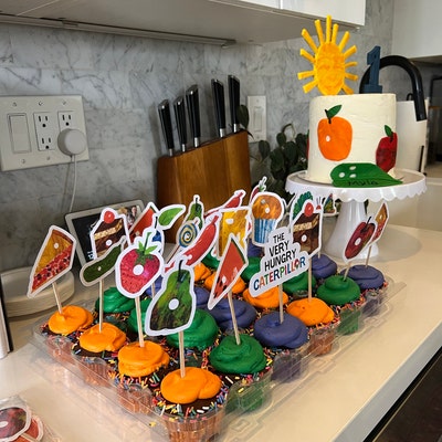 Very Hungry Caterpillar Food Tags Food Labels Birthday Party Baby ...