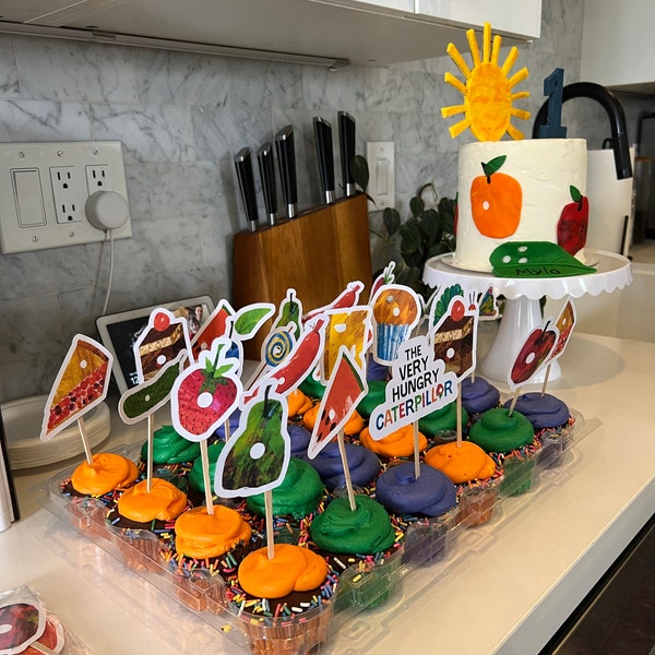 Very Hungry Caterpillar - Food Tags - Food Labels - Birthday Party ...