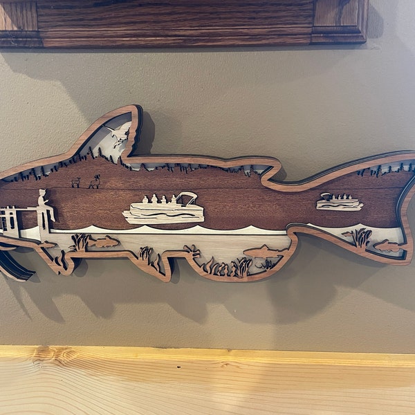 Multilayer Wood Wall Art: Steaming Cup of Coffee Wood Decor, Home Decor ...