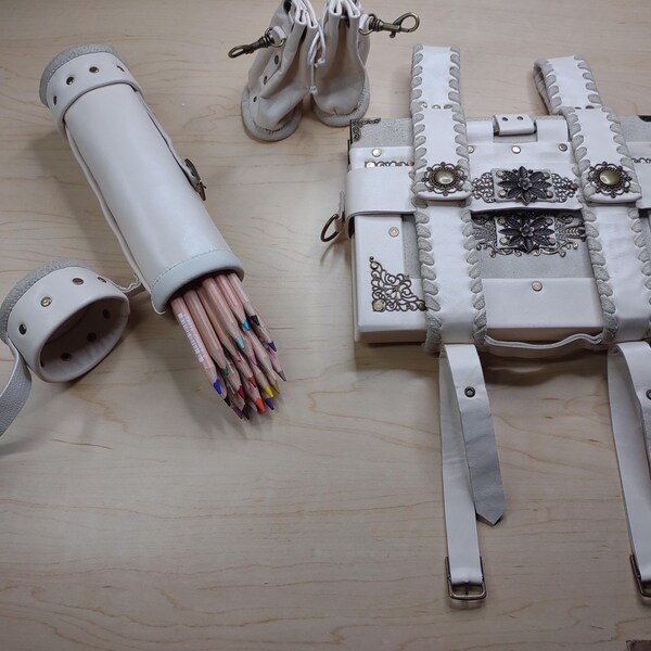 Alchemy Kit, Elixirs Kit, Raven Fantasy Wizard Accessories, LARP Bag ...