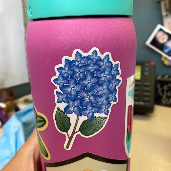 Hydrangea Sticker | Stickers for Hydroflask | Laptop Stickers | Laptop ...