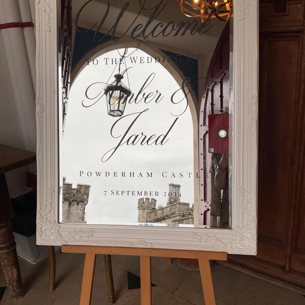 Mirror Table Plan/ Wedding Table Plan / Mirror Seating Plan/ Wedding ...