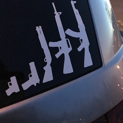 Gun Family Sticker Gun Stickers Riffle Sticker Riffle Decal Family ...