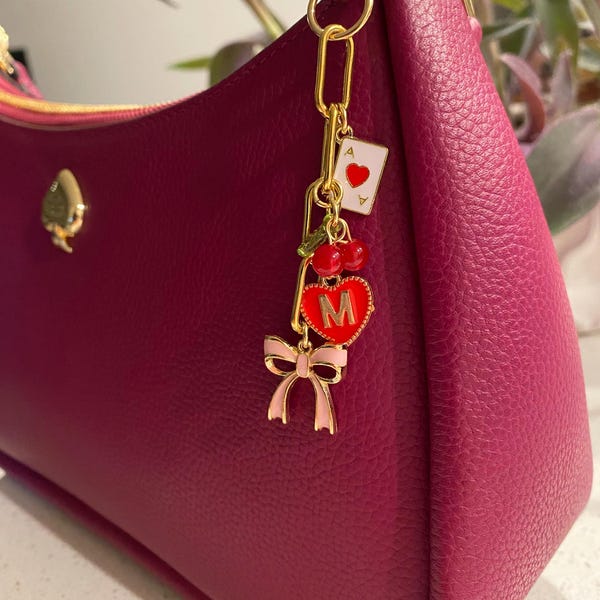 Custom Charm Keychain: Decorative Handbag Purse Chain - Etsy UK