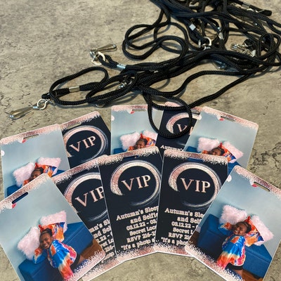 Rose Gold VIP Pass Birthday Invitation PLASTIC Rose Gold VIP Pass ...