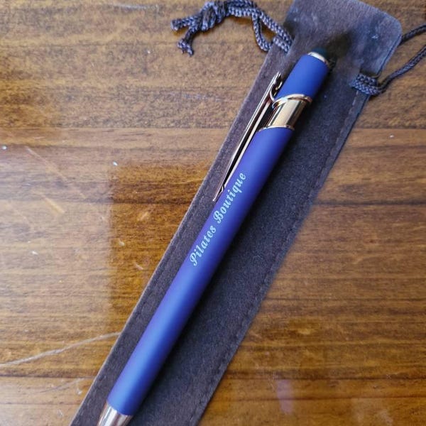 Personalized Luxurious Soft Touch Rose Gold Pen, Rubberized Soft Touch ...