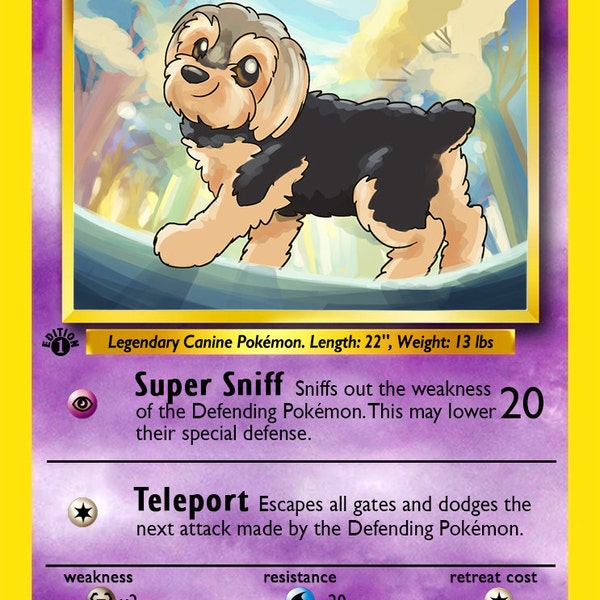 Your Pet as a Pokemon Card - Etsy