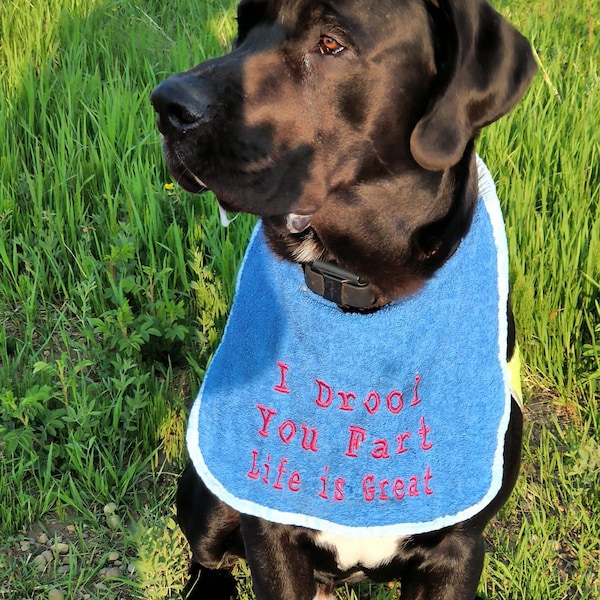Dog Drool Bib: Cotton Terry Cloth, Elastic Neckband - Etsy