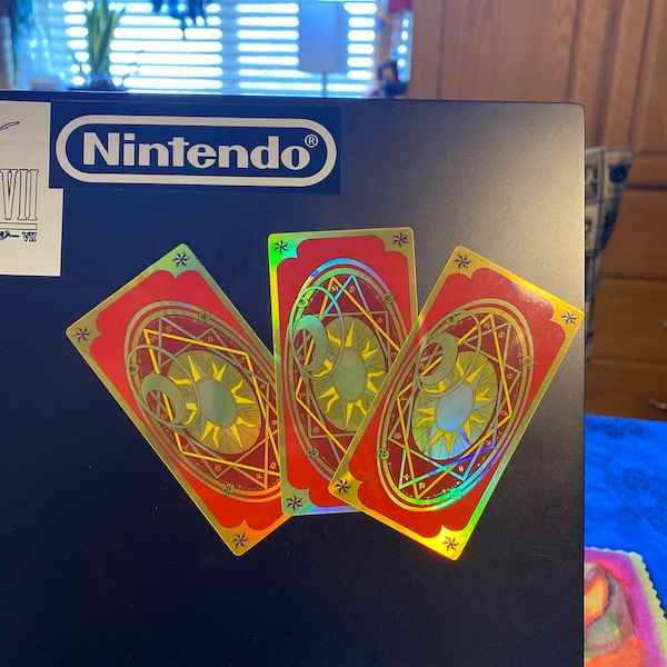 Sakura Card Glossy Metallic Sticker - Etsy