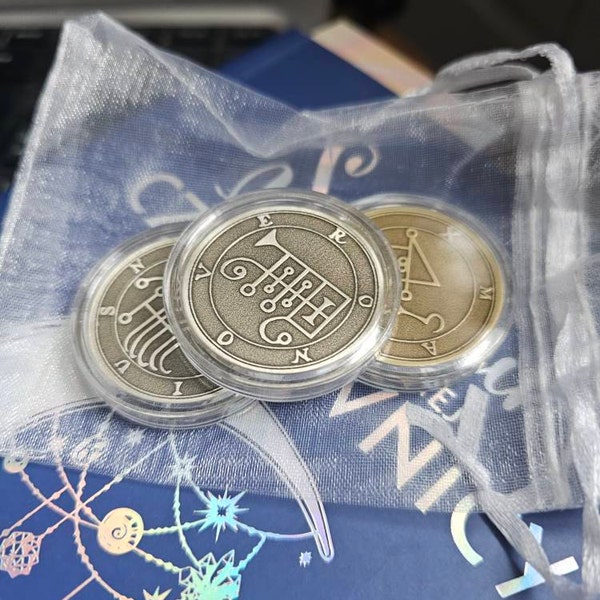 SEAL OF MARAX || Goetia Coin || Morax || Coin, Pendant, Keychain, Pin ...