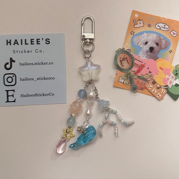 Sea/ocean Collection Beaded Keychains | Cute, Aesthetic, Pretty, and ...