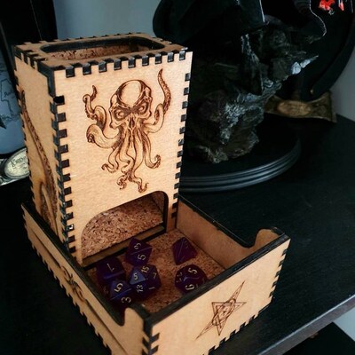 Dice Tower, Dice Tray, Lovecraft, Cthulhu, Eldritch - Etsy