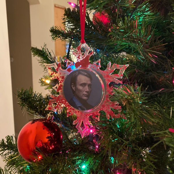 Horror Christmas Snowflake Ornament - Hannibal Lecter- Cannibal ...