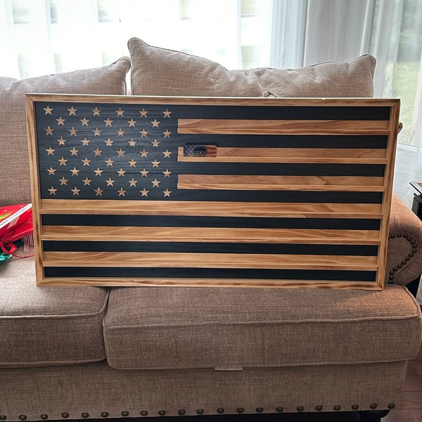 American Flag Hat Rack, Hat Rack, Flag Display, American Flag, Flag ...