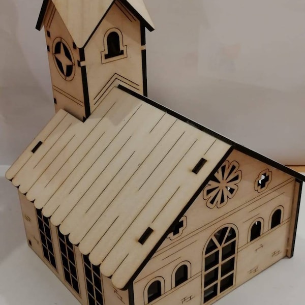 Church - Laser Files - Building Modelling - Custom Files for Laser ...