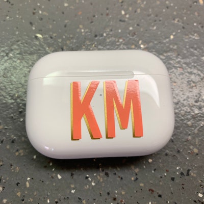 Double Layer Monogram AirPod Decal Two Color Monogram Decal One Inch ...