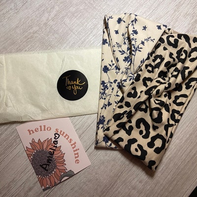 Long Tail Scarf Floral Hair Scarf Head Scarf Chiffon - Etsy